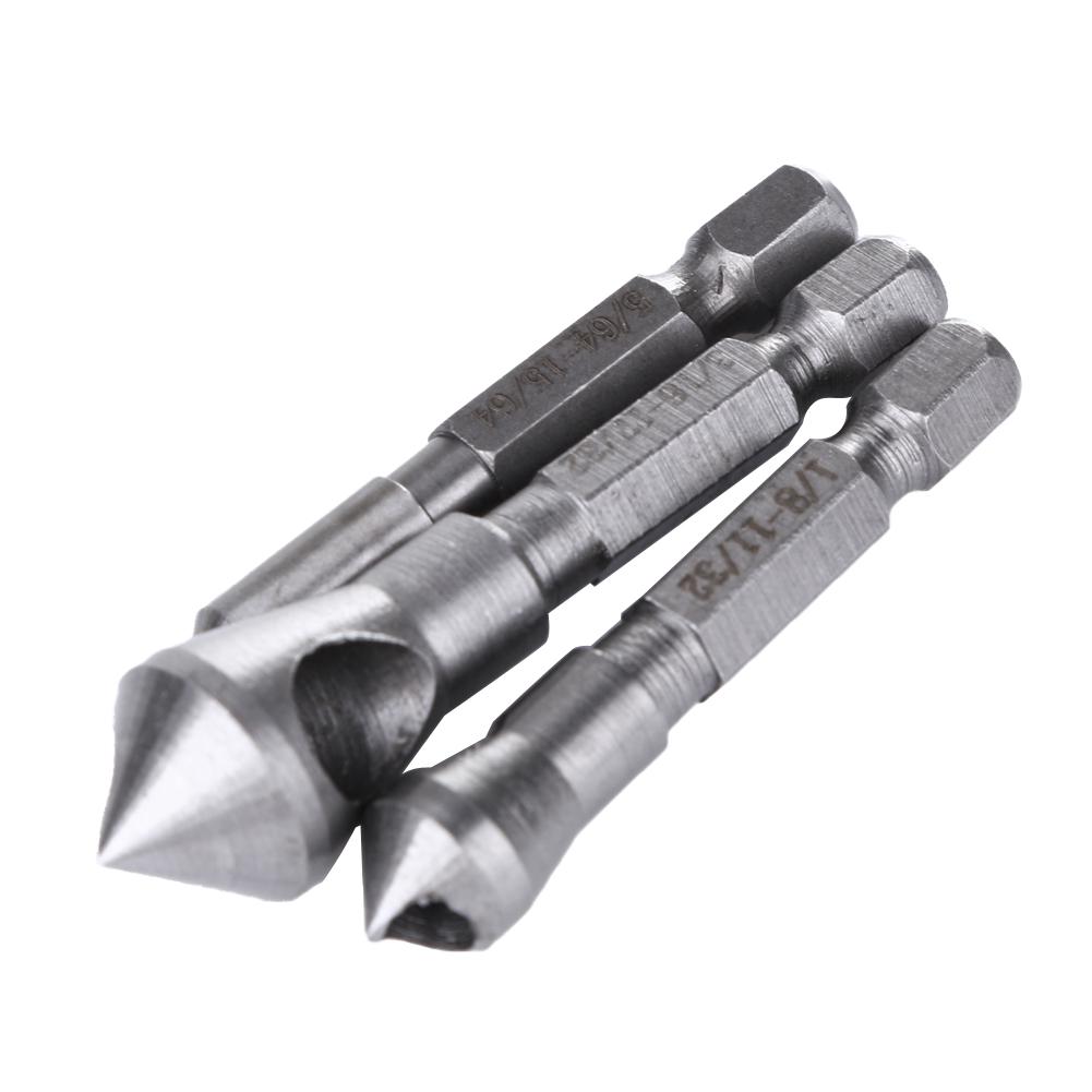 HSS Titanium Coated Countersink and Deburring Drill Bit Set
