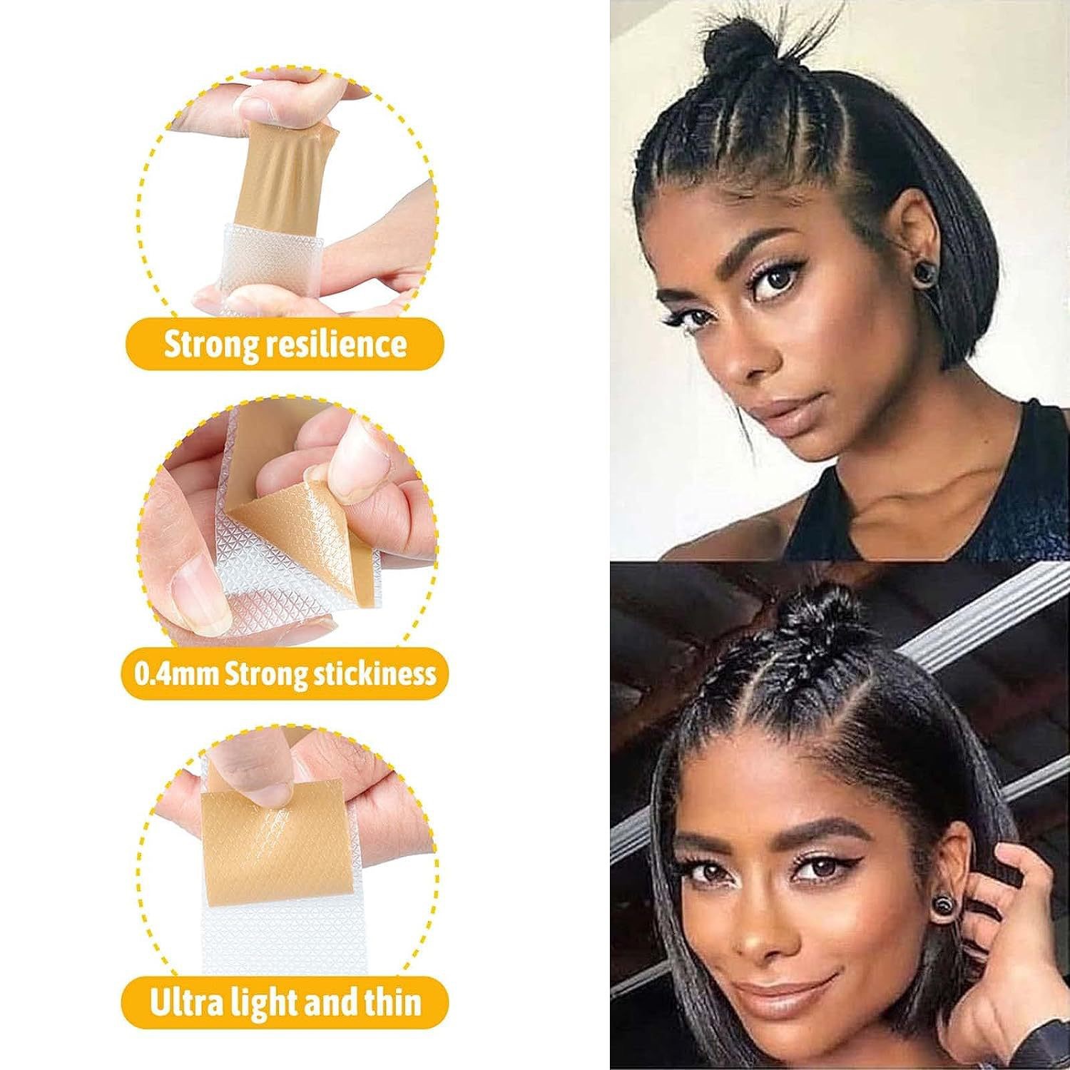 Scalp-Looking Part Line Silicone Fake Scalp Tape | MUST-HAVE KNOTS ERASER