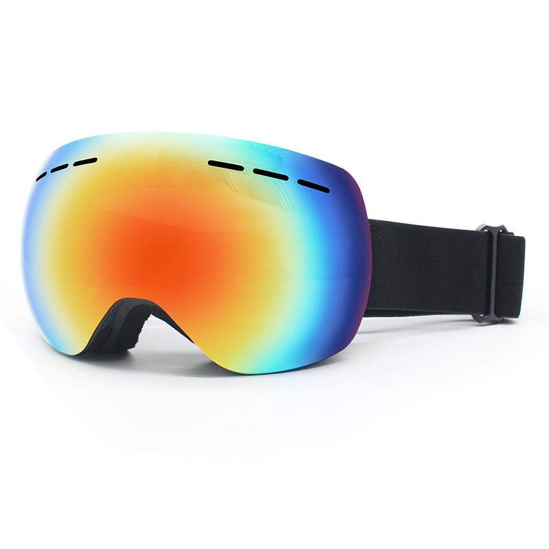 Outdoor Large Spherical Ski Glasses Double Anti Fog Large Field Goggles