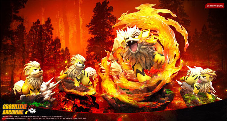 1/20 Scale World Zukan Original Colour Evolution of Arcanine Set ...