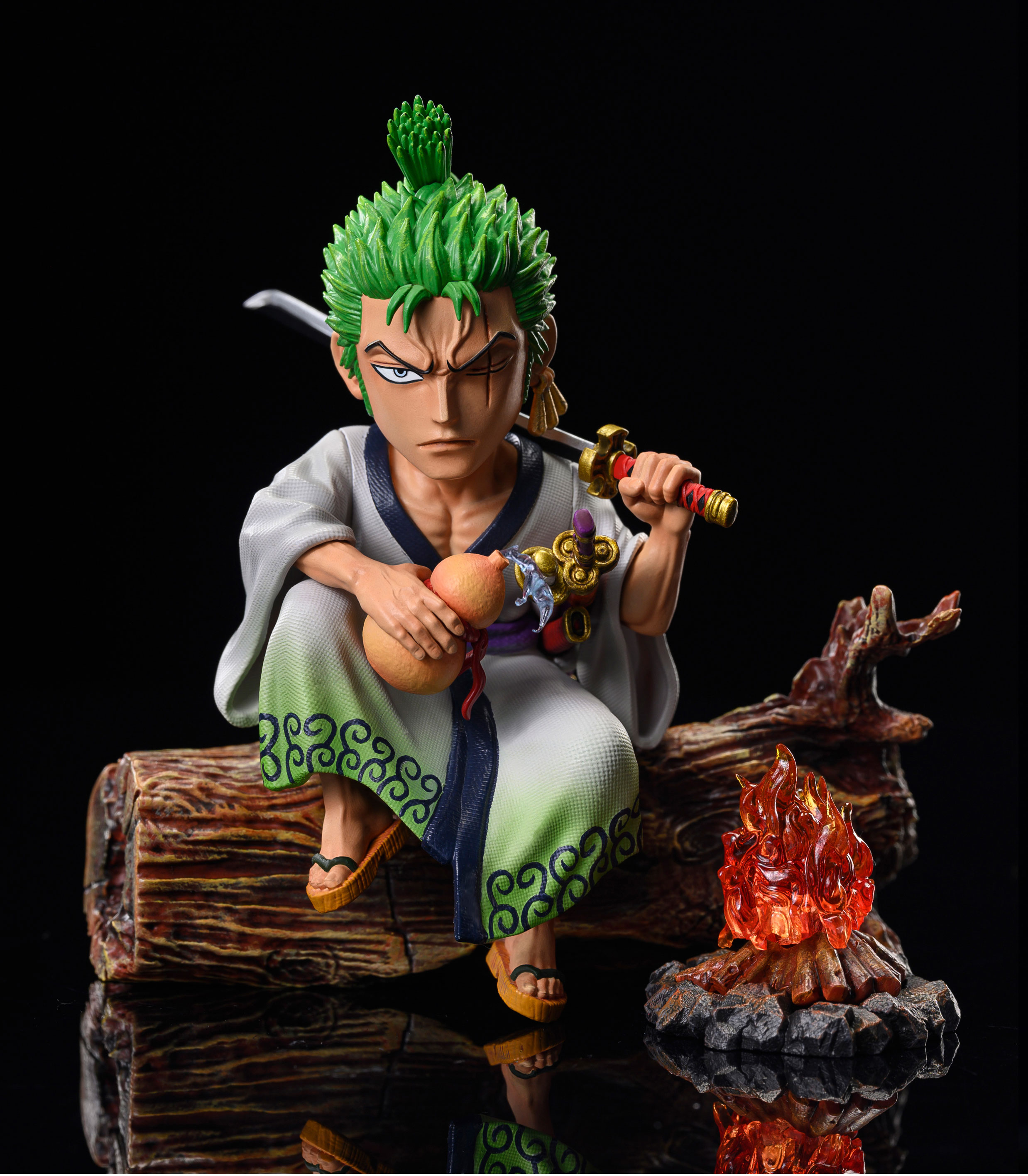 WCF Scale Bonfire Roronoa Zoro - ONE PIECE Statue - ThreeL Studios [Pre ...