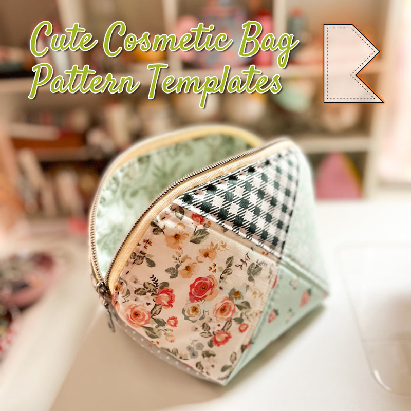 Cute Cosmetic Bag Pattern Templates