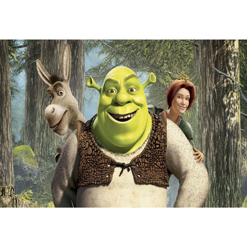 Shrek 40x30cm(canvas) full round drill diamond painting
