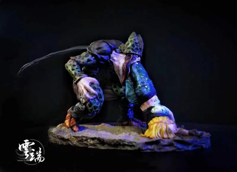 Cell & Android 18 - Dragon Ball Resin Statue - Model Studio