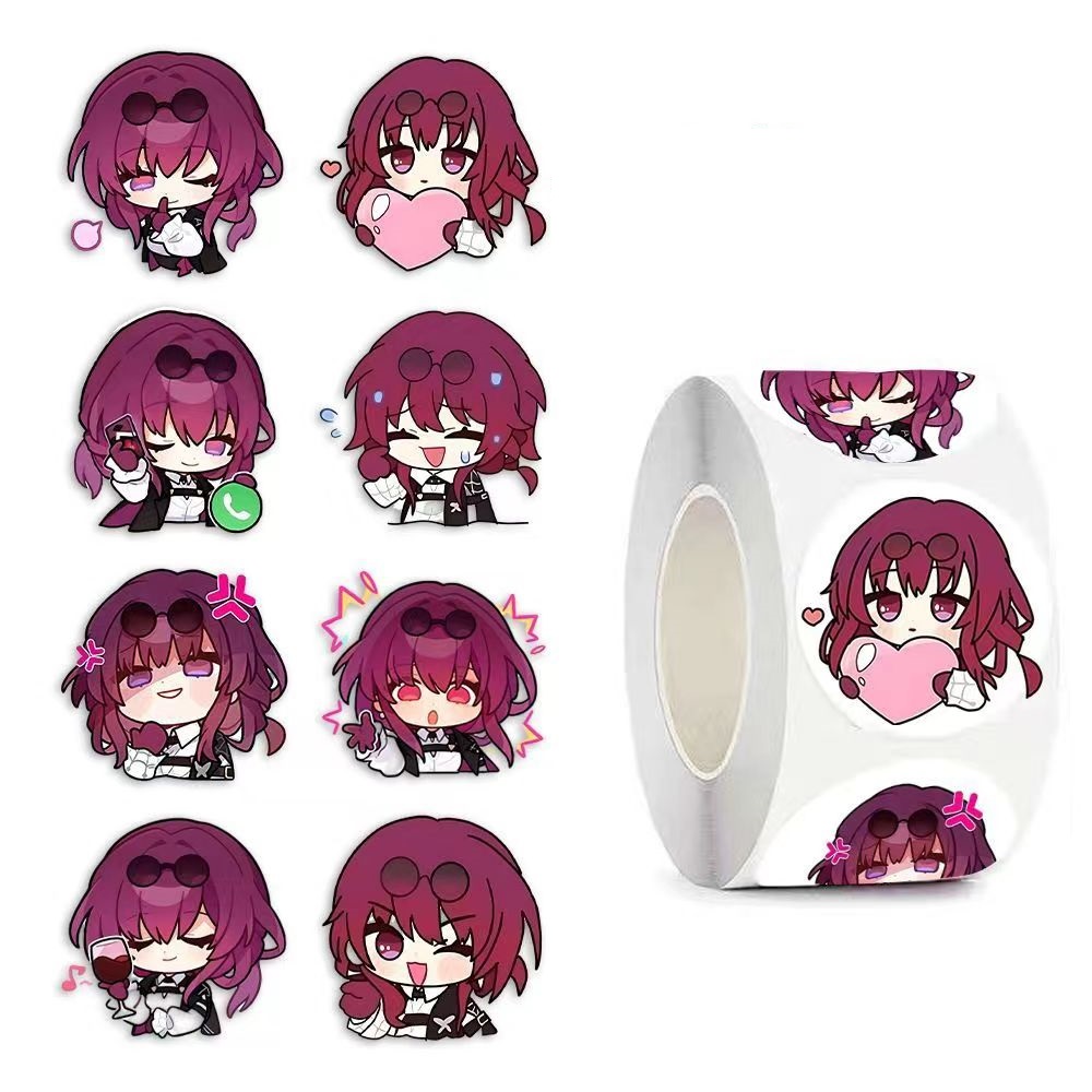 500Pcs/Roll Honkai Star Rail Kafka Decorative Stickers