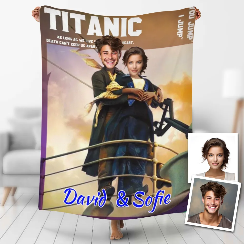 Custom Blankets Personalized Titanic Couple Blanket