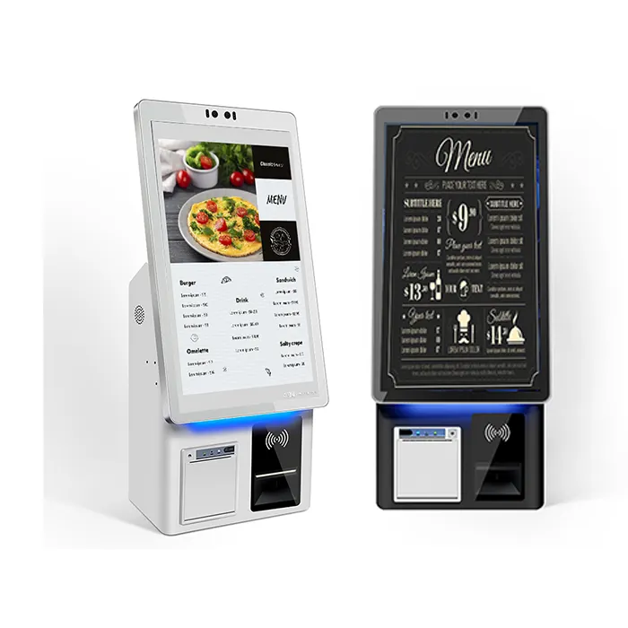 RFID Self ordering system 21.5 inch terminal Kiosk with built-in 80mm ...