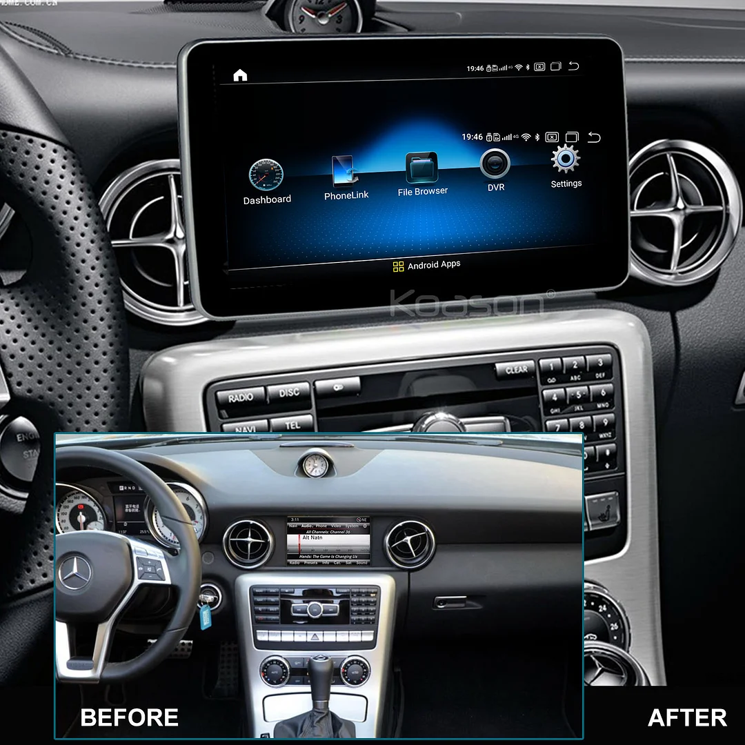 Koason Android Screen CarPlay GPS Navigation Car Multimedia Player For ...