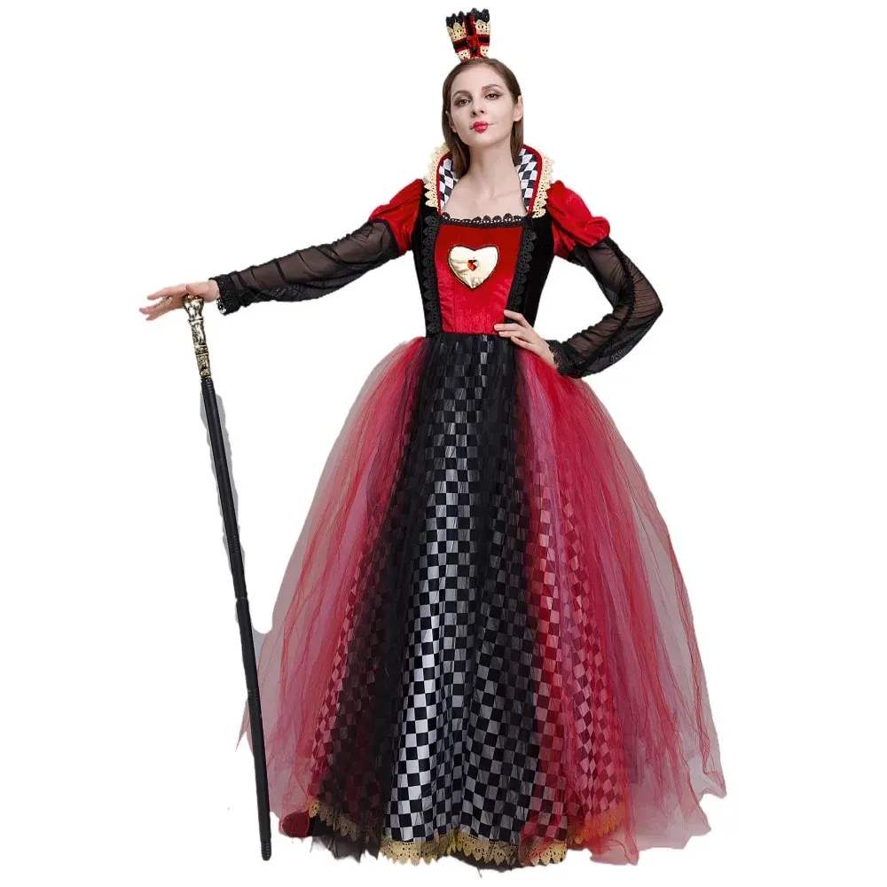 Churchf New Halloween Costumes Performance Costumes Queen of Hearts ...