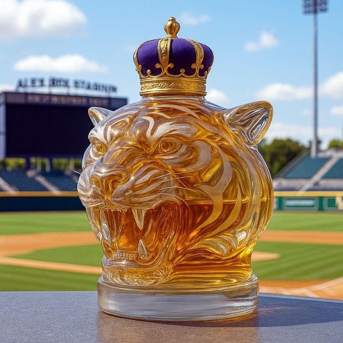 BEST LSU Tigers Head Whiskey Bottle