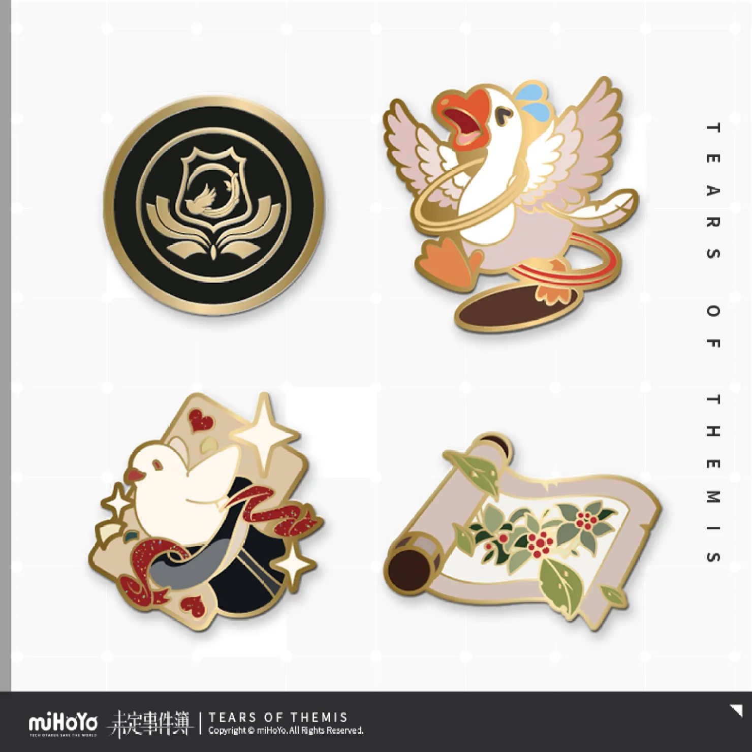 Official Tears of Themis Metallic Badge