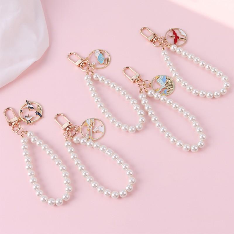 Classic Pearls Keychain