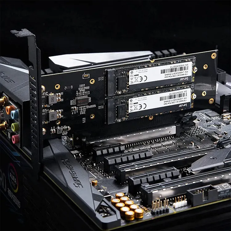 M.2 To Pcie X16 ASUS Hyper PCIE X16 Expansion Card, M.2 NVMex2 Supports ...