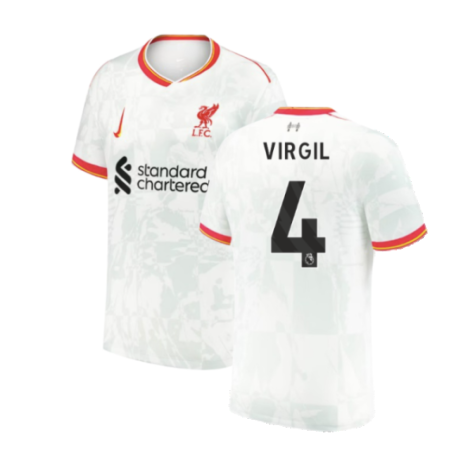 FC Liverpool Virgil van Dijk 4 Third Shirt Kit 2024-2025