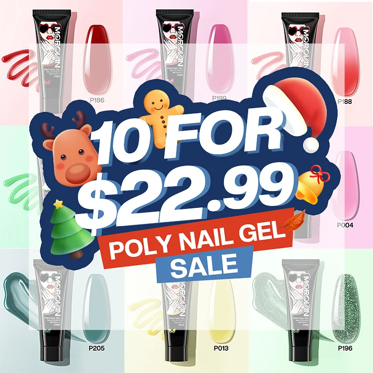 Free Choice 10 From 120+ Colors 15ml Poly Nail Gel Bundle | MOROVAN
