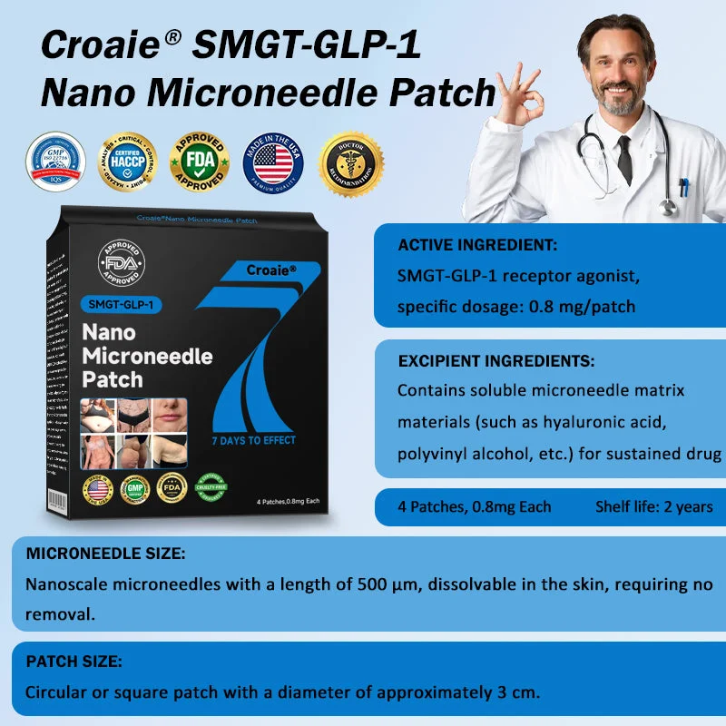 Croaie SMGT-GLP-1 Nano Microneedle Patch