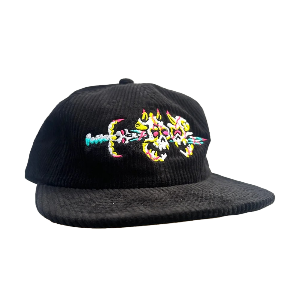 Dagger Skullz Black Corduroy Hat