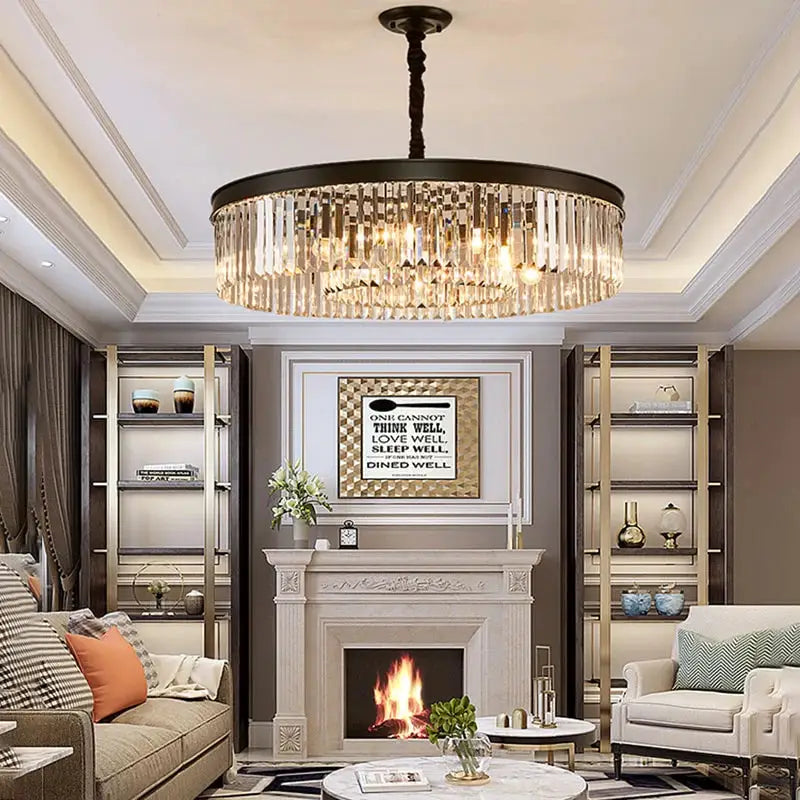 Modern Crystal Ceiling Lamp Living Crystal Ceiling Light Bedroom ...