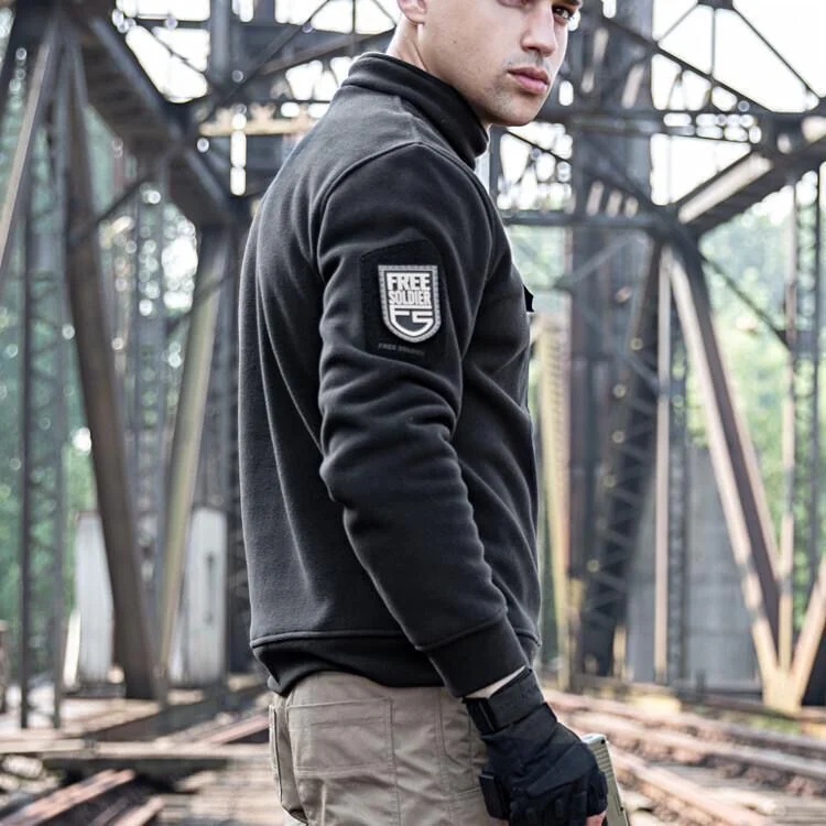 Autumn Winter Outdoor Tactical Fleece Thick Pullover Jacket