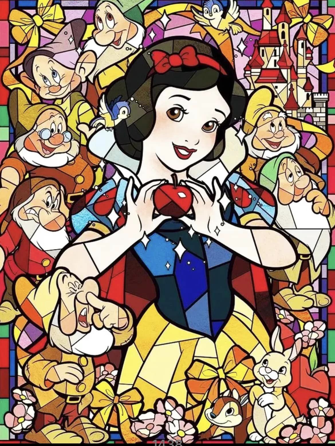 Snow White (velvet cloth) full crystal round/square diamond painting