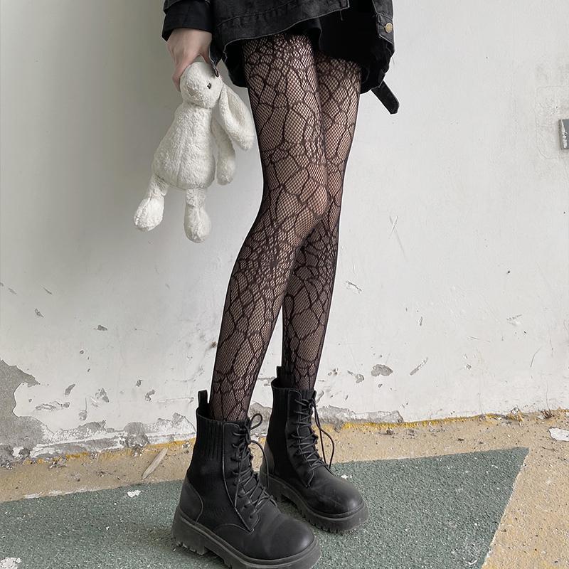 COBWEB MESH STOCKINGS