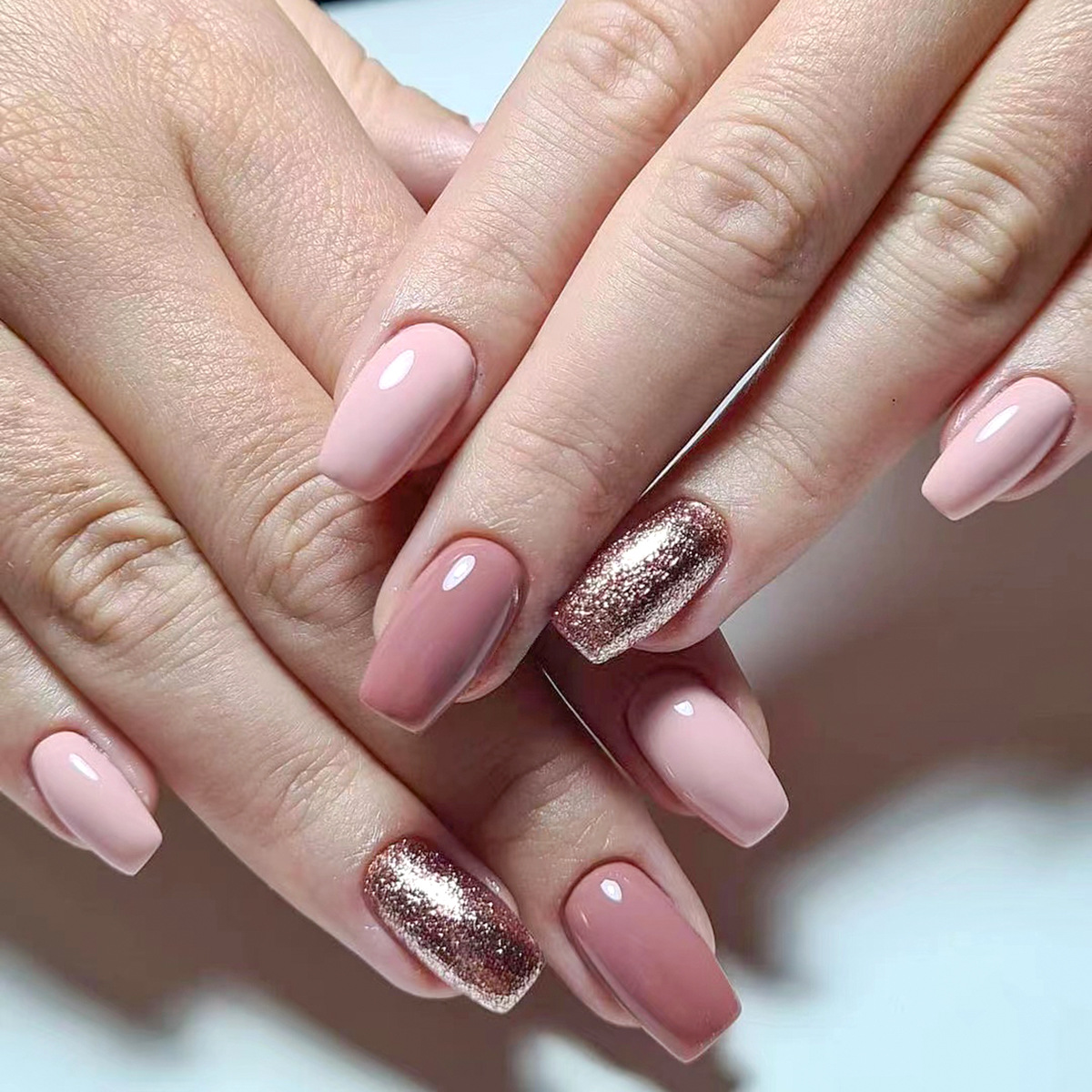 Churchf Churchf Manicure Pink Nail Paste Pure Color Nail Film Glitter ...
