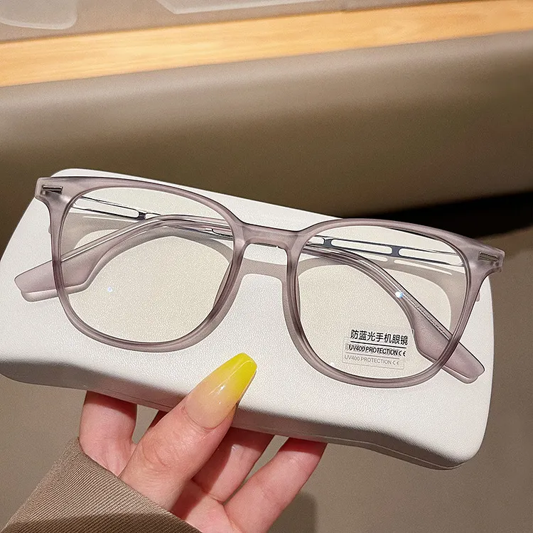 European American Style Glasses Frames Square Shape Blue Light Blocking ...