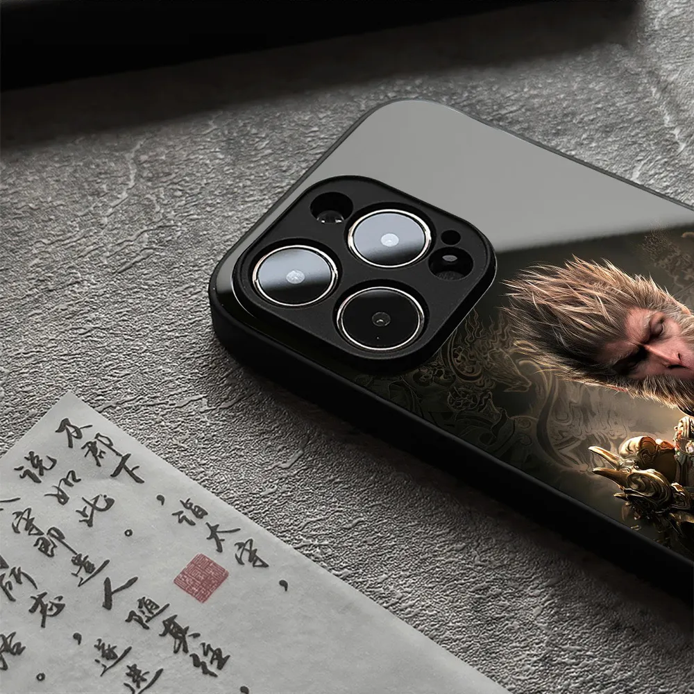 Black Myth Wukong Glass Phone Case