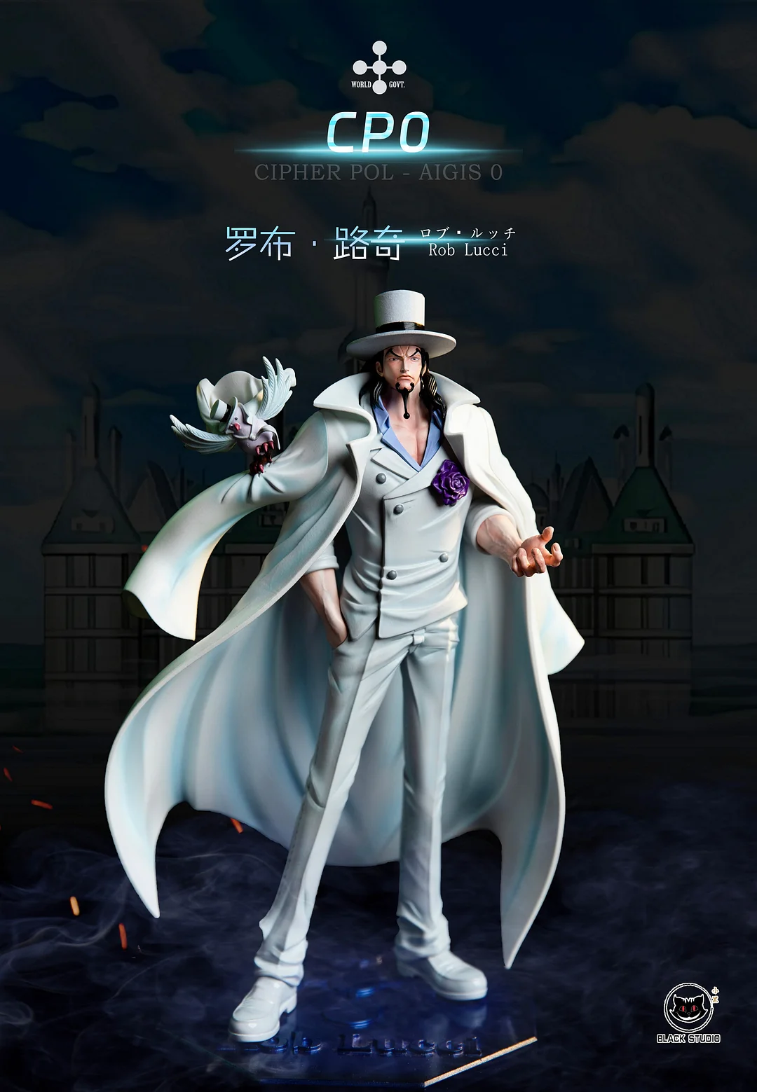 CP0 Rob Lucci & Kalifa - ONE PIECE Resin Statue - Black Studios