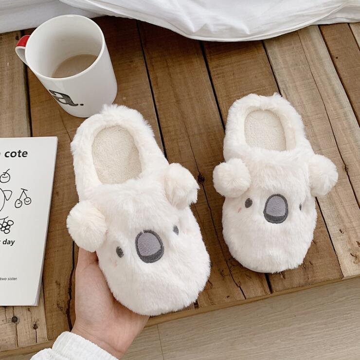 PLUSH KOALA SLIPPERS (5.5-9.5)