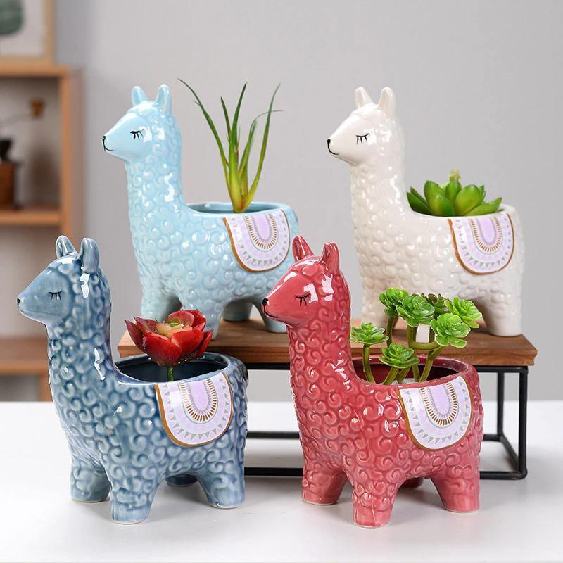 Alpaca Pottery Succulent Planter