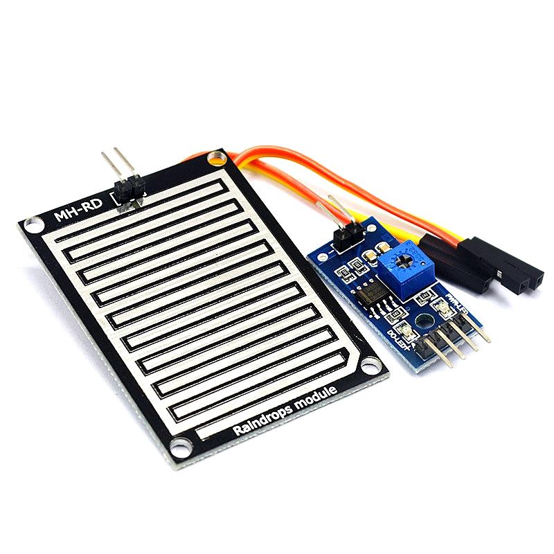 DC 3.3V-5V Weather Raindrop Rain Module Rain Sensor Snow Raindrops ...