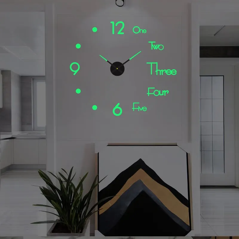 🔥MODERN DIY PUNCH-FREE WALL CLOCK
