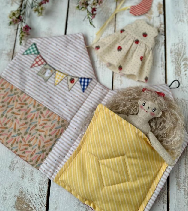 【Mother's Day Promo】Sweet Rag Doll House Sewing Template – With Clothes ...