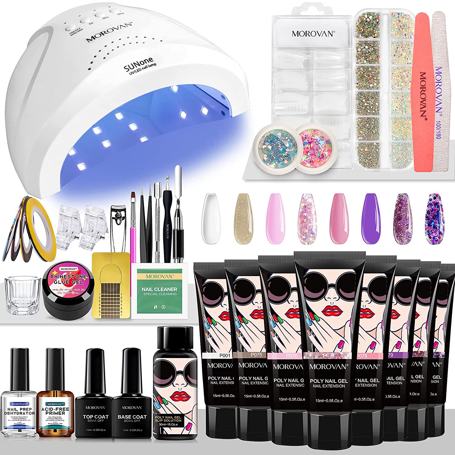 Poly Nail Gel, Acrylic Powder and Nail Essentials | MOROVAN