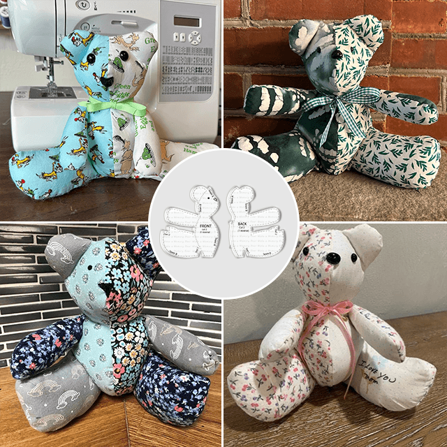 Simple Memory Bear Template Set - With Instructions