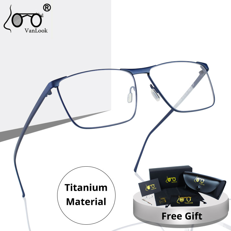 Titanium Eyeglass Frames For Men Prescription Spectacle Women Eyewear ...