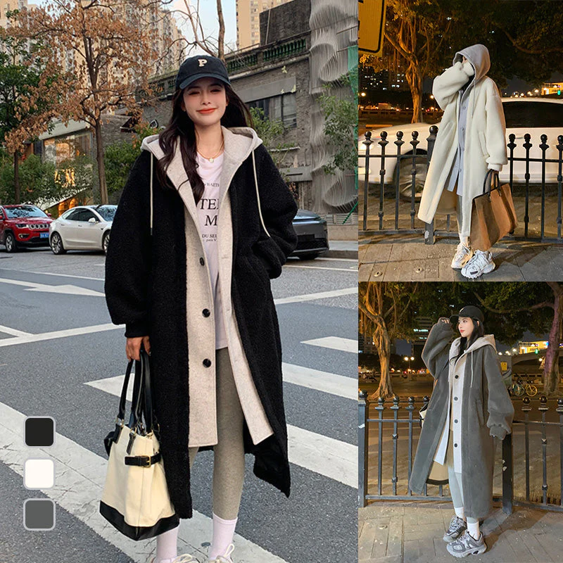 🎅🎄Christmas Sale🥳 2-Layered Imitation Cashmere Coat(Great Sale⛄BUY 2 ...