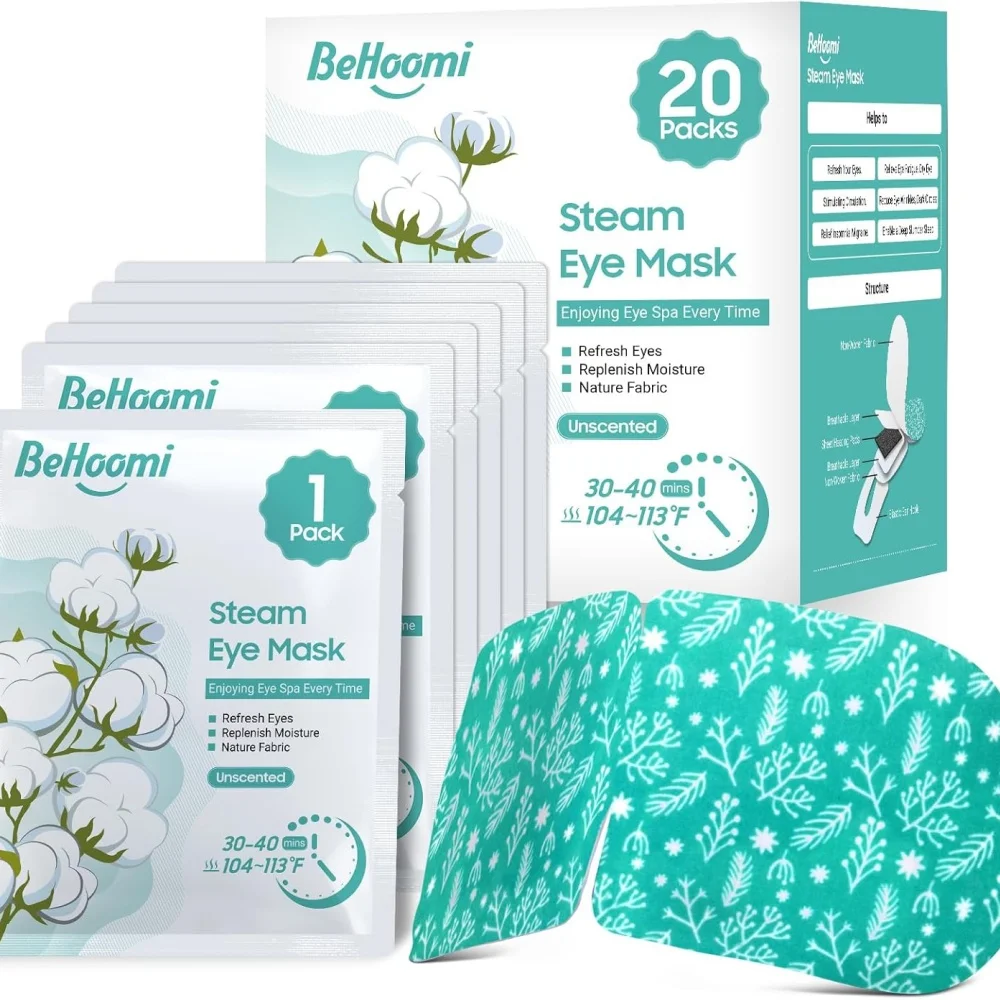 20/40 Pcs Steam Eye Mask Heat Masks for Dark Circles and Puffiness ...