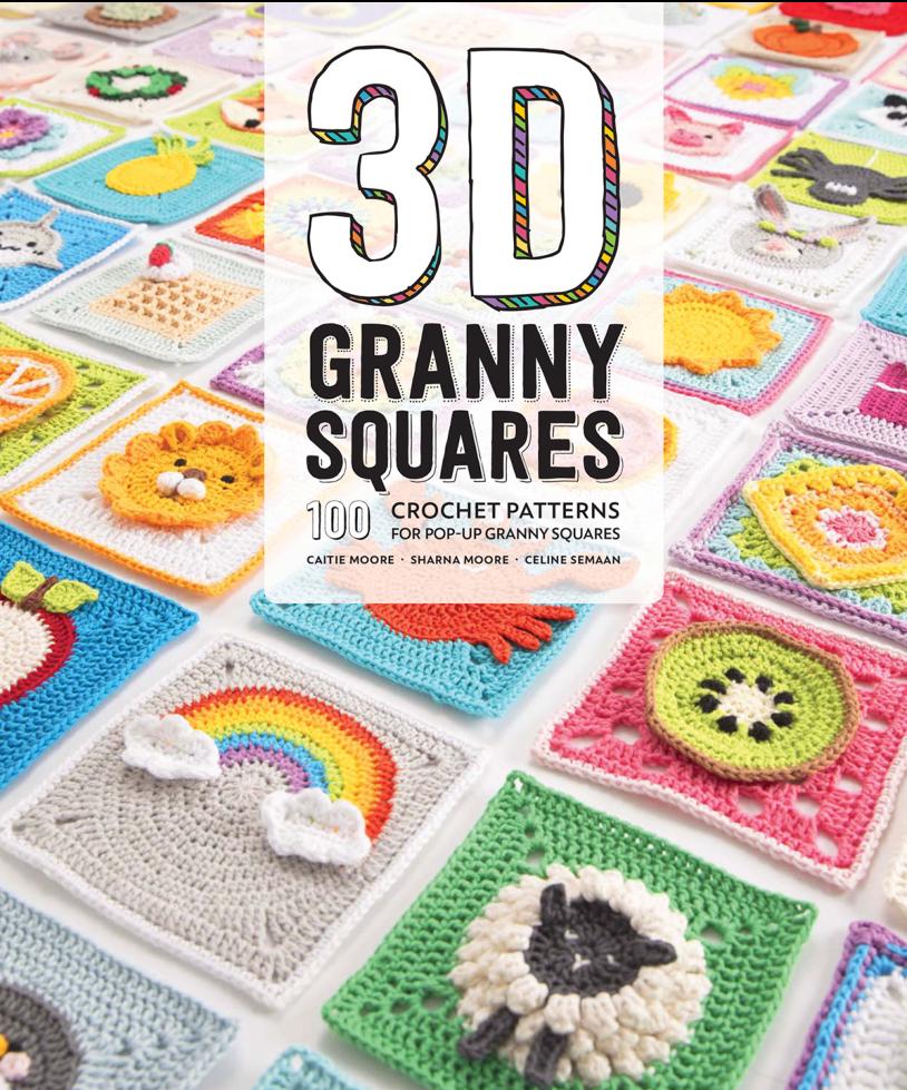 【100 Designs】3D Granny Squares Digital Pattern