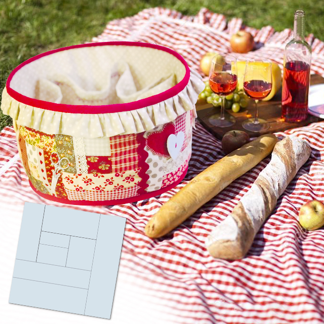 【2022】Round Basket Template-in Recycled Fabric-With Tutorial