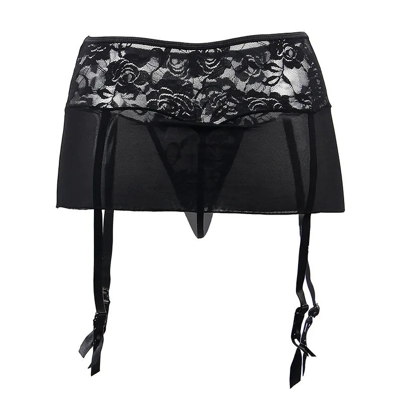 Uaang Sexy Hot Women Lingerie Plus Size Garter Black Women Stocking ...