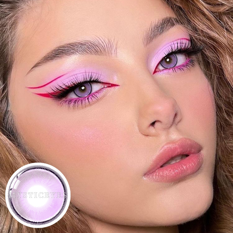 Mystic eyes-CrystalOrb Purple Colored Contact Lenses,violet contact ...