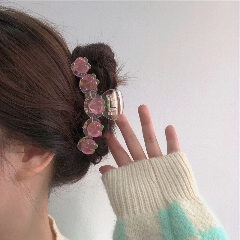 PINK PEACH CLAW CLIP