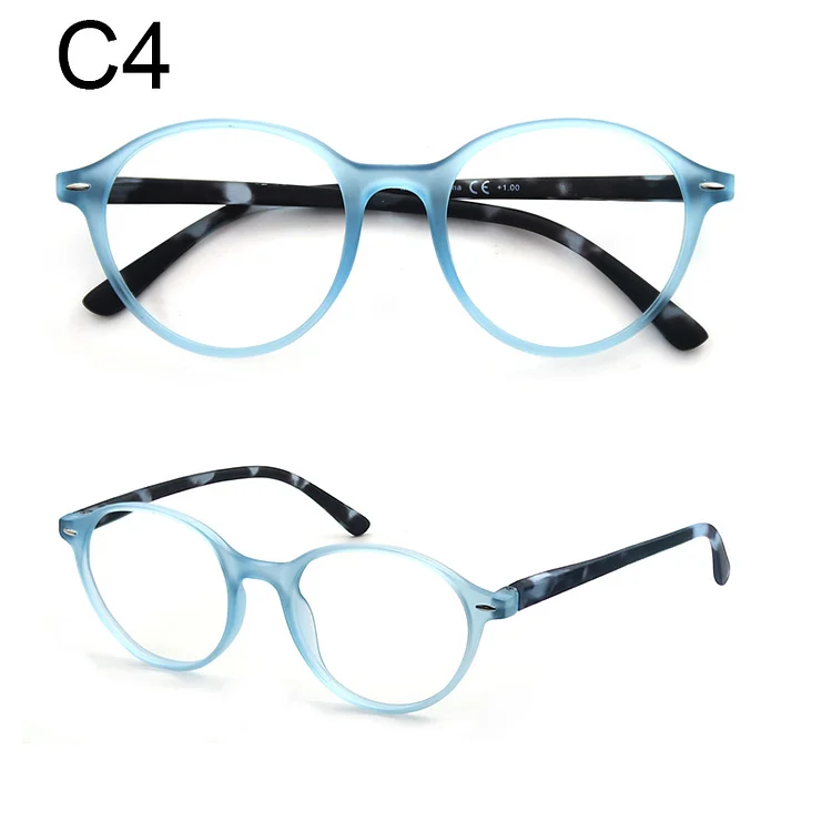 Women Reading Glasses Colorful Round Classic Readers Comfort Sprinng ...