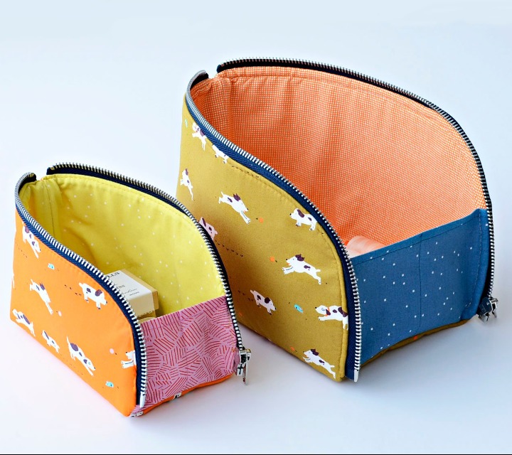 Open Out Box Pouch Pattern Templates-With Instructions