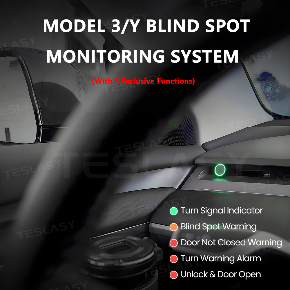 Tesla Model 3/Y Blind Spot Monitoring System – Enhance Safety | Teslasy