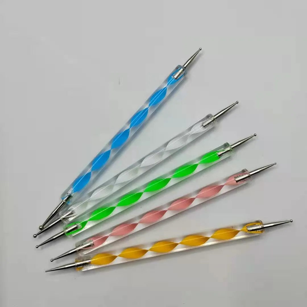 Churchf Spiral Rod Double Head Spot Drill Pen 5 Packs Indentation Pen ...
