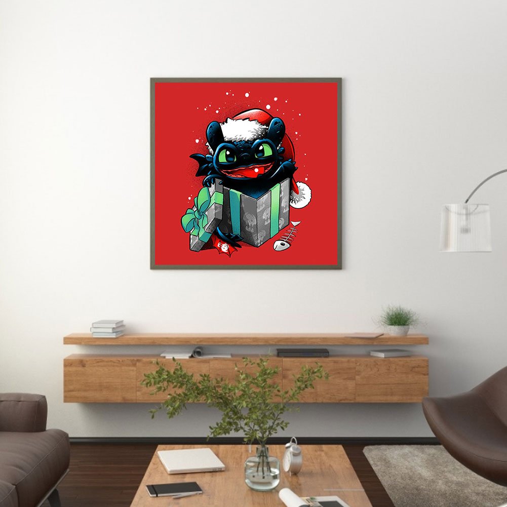 Christmas Cartoon Toothless full round/square drill diamond painting