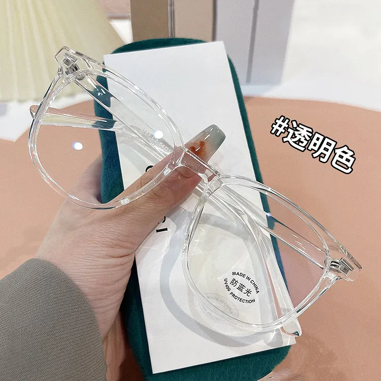 European American Style Female Glasses Frame Square Shape Anti Blue ...